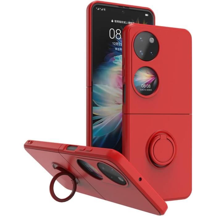 Huawei P50 Pocket Coque, Fine en Caoutchouc de Silicone Souple Antichoc ...