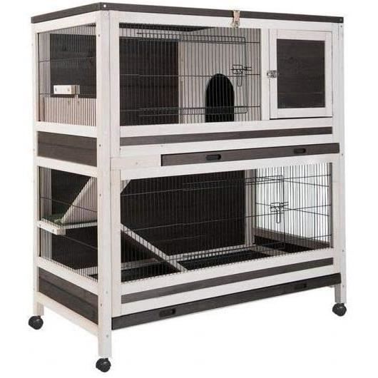 Cage clapier Hutchland d'Interieur ou d'extérieur avec Roues pour ...