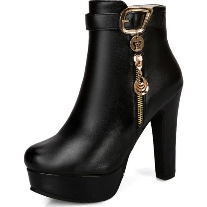 Bottines à Talons Hauts pour Femmes - Marque - Modèle - Plateforme ...