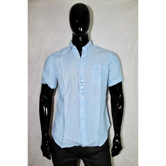 Polo Ralph Lauren Chemise en lin Slim Fit Bleu BLUE - Cdiscount Prêt-à ...