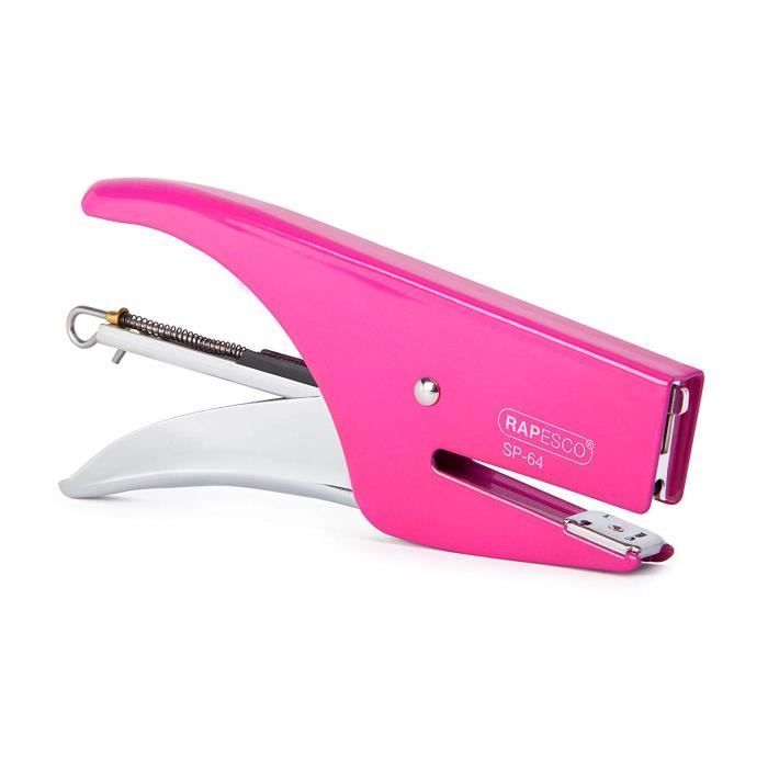 Agrafeuse pince Rapesco SP64 - Rose Foncé/Chrome - Métal - Cdiscount ...
