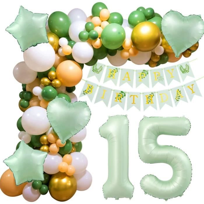 Arche Ballon 15 Ans Anniversaire Décoration, 15 Ans Anniversaire Fille ...