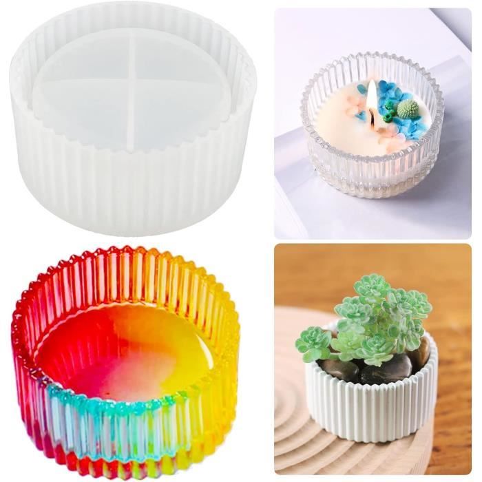 Moule en silicone pour pot de fleurs, béton, moule en platre, moule en ...