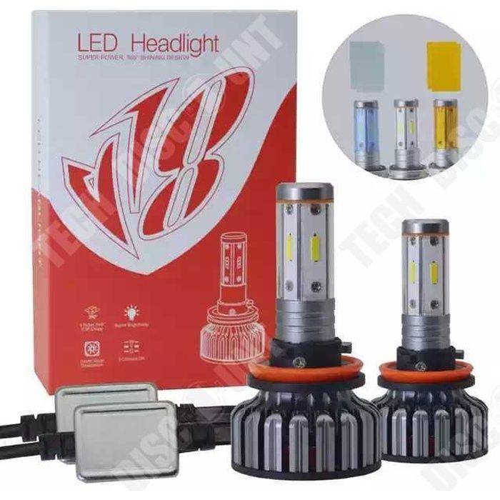 TD® Phare de voiture LED 9005 Phares de croisement Phares modifiés de ...