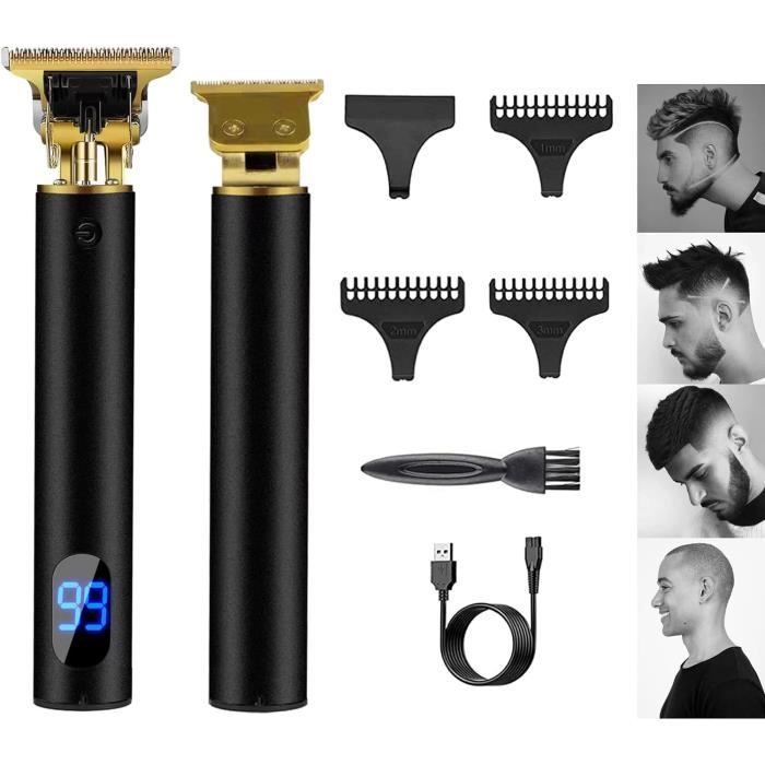Tondeuse Cheveux Hommes, Ipx7 Imperméable Tondeuse Barbe Homme Professionnelle En T Sans Fil ...