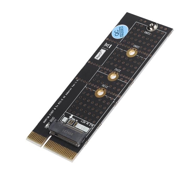 VBESTLIFE Carte Adaptateur Riser Carte de montage vertical M.2 Nvme Key M vers PCI-E 4X avec ...