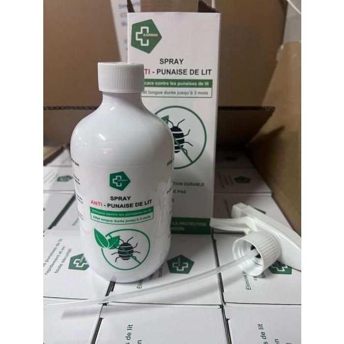 Lot de 5 -Spray tous insectes + anti-acariens 450 ML - Élimination ...