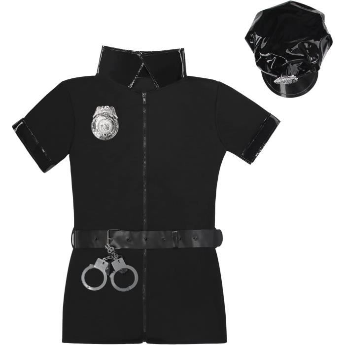 Costume De Policière Sexy Pour Femme Uniforme Officier De Police Pour