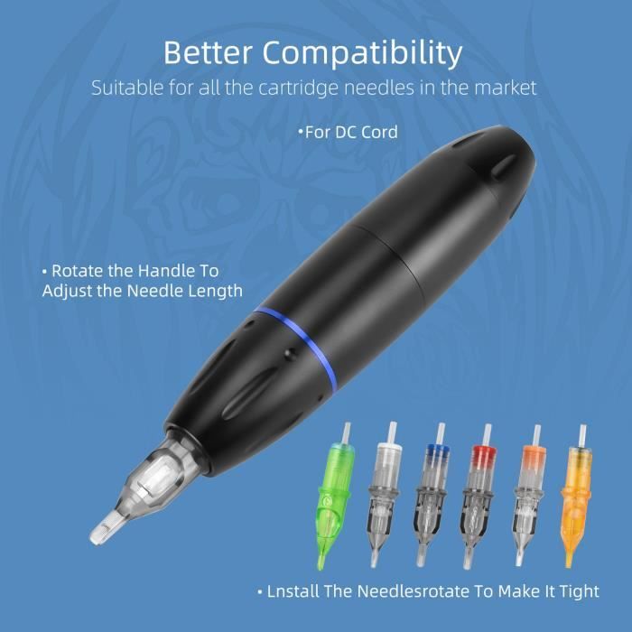 EBTOOLS Stylo rotatif pour machine à tatouer Stylo de Machine à Tatouer ...