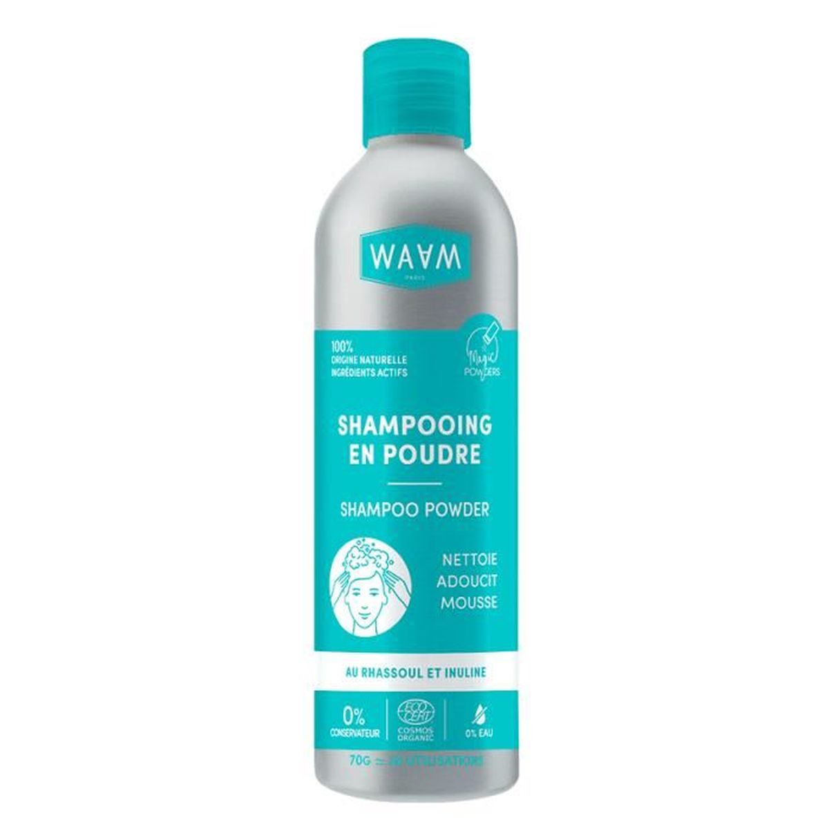 WAAM Cosmetics – Shampooing en Poudre – Sans Eau – Tous Types de ...