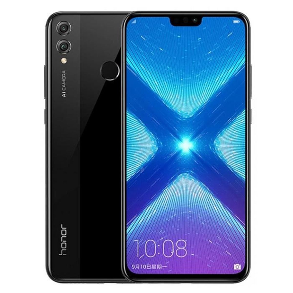 Huawei Honor 8X (Noir) 6.5 pouces FHD 1080x2340 (4Go 128Go) 20MP AI ...