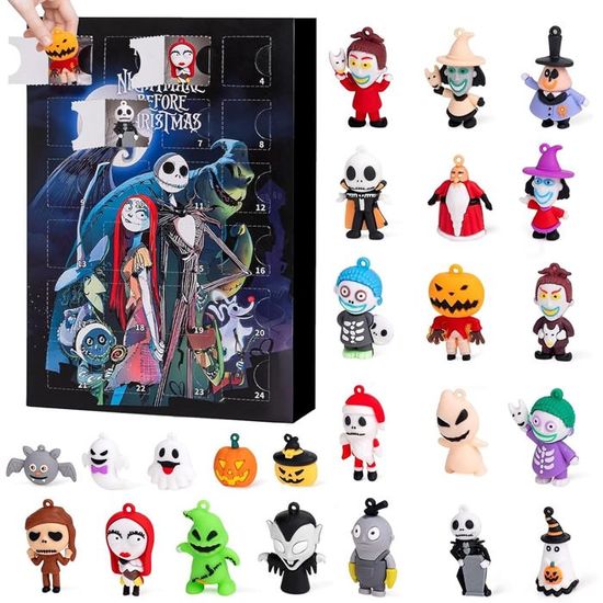 Calendrier de l'Avent Halloween 2025 Avec 24 Figurines Effrayantes ...