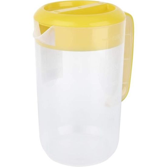 Plastique Grand Pichet à avec Couvercle 1 Gallons- 4L Carafes Boissons ...
