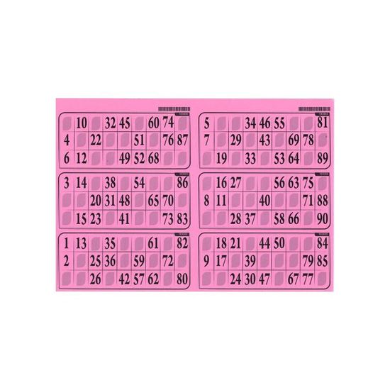 Jeu de société - LOTOQUINE - Carton Loto Bingo Plaque de 6 grilles ...