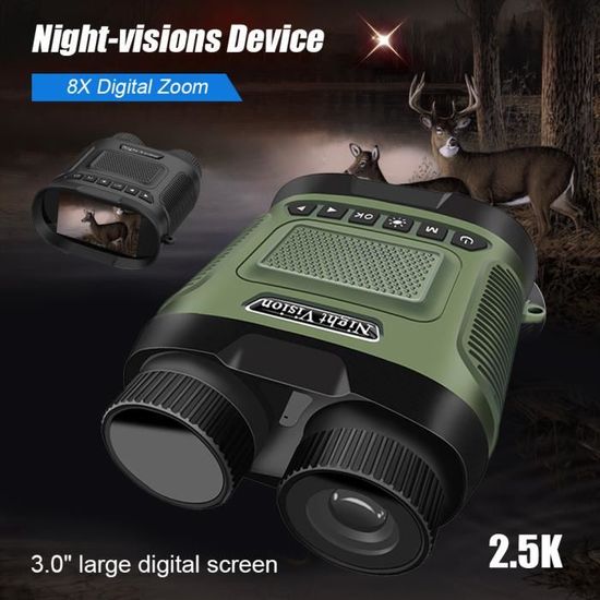 Jumelle Vision Nocturne - QINGQUE - 2.5K - Rechargeable 2500mAh - Zoom ...