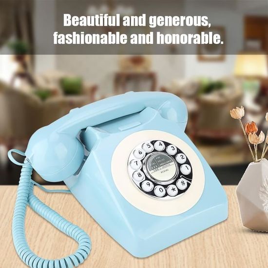 TMISHION Téléphone fixe design rétro style MS300A, sono office maison ...