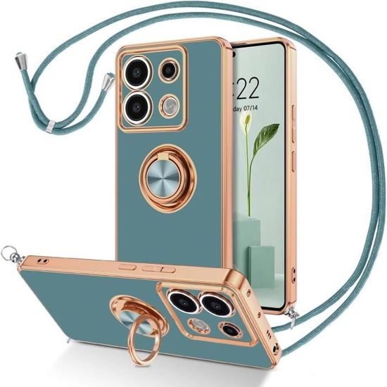 Coque Xiaomi Redmi Note 13 Pro 5G Cordon Avec Anneau Rotatif ...