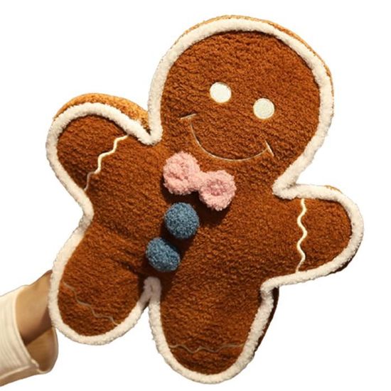 Peluche gingerbread homme, poupée en peluche, oreiller doux ...