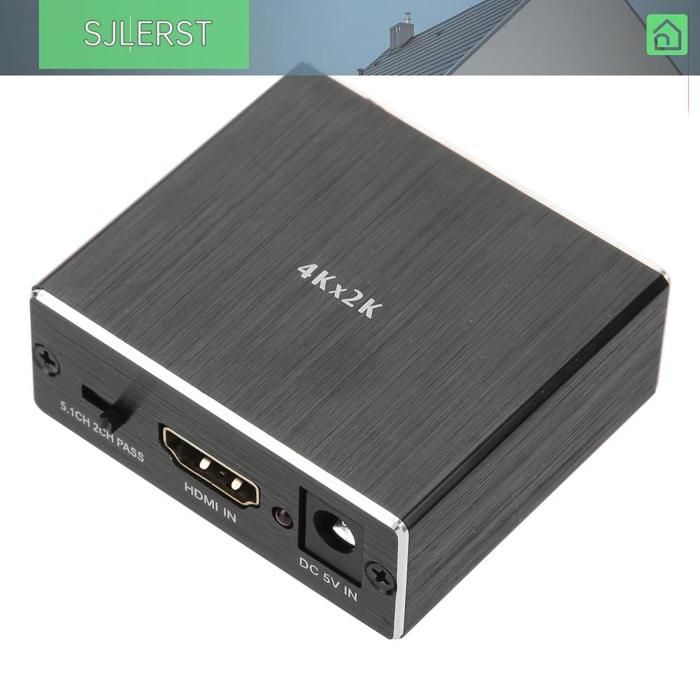 Sjlerst Extracteur Audio 4K X 2K pour HDMI SPDIF Convertisseur Audio Splitter - Cdiscount TV Son ...