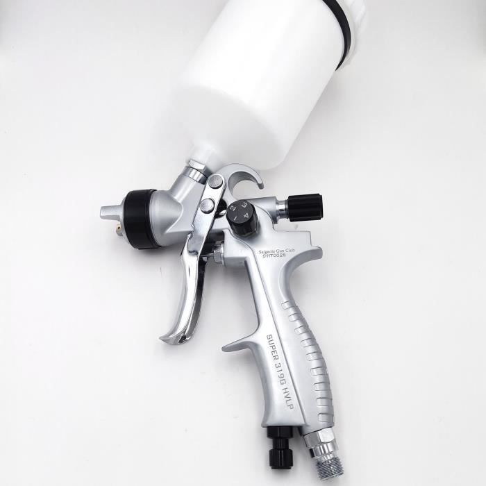 Couleur 1,3 mm Pistolet de pulvérisation HVLP professionnel, aérographe à gravité de buse pour ...