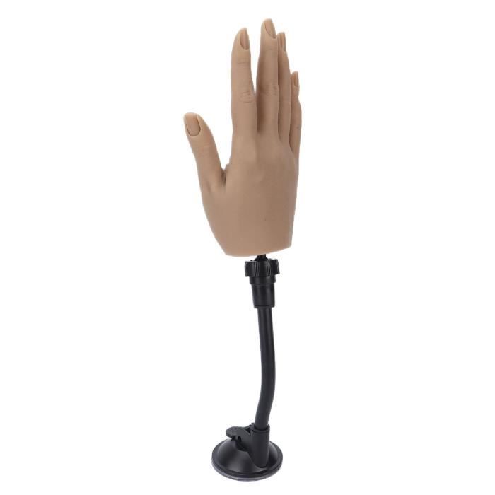 Akozon main d'ongle Faux main modèle de main de pratique d'art d'ongle ...