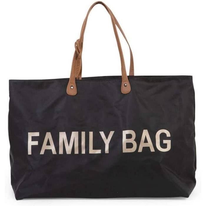 Sac - FAMILY BAG - Grand modèle - Noir - 55 x 18 x 40 cm - Poche ...