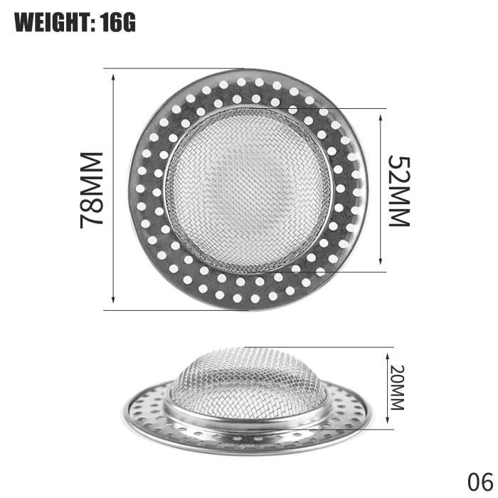 Filtre D'évier De Cuisine 1 Pièce Maille En Acier Inoxydable Filtre D ... Filtre D'évier De Cuisine 1 Pièce Maille En Acier Inoxydable Filtre D ...