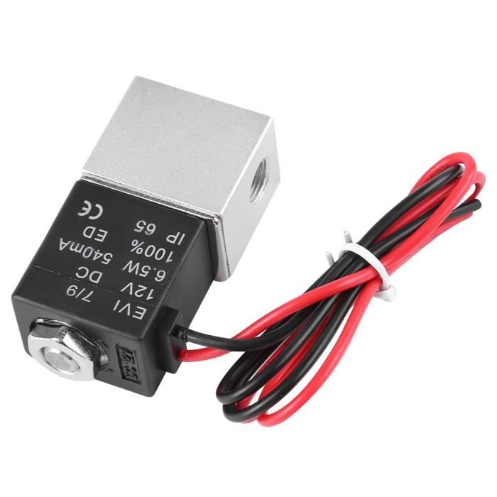 Electrovanne, 12V DC 1/8 'Electrovanne pneumatique électrique en ...
