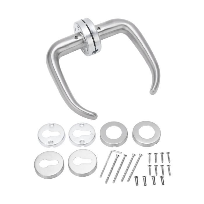 EJ.life levier de poignée de porte Levier de porte fendu en acier ...