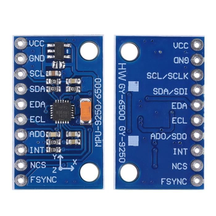 Module MPU-9250, Module gyroscope 9 axes 0,59X0,98 pouces, pour une ...