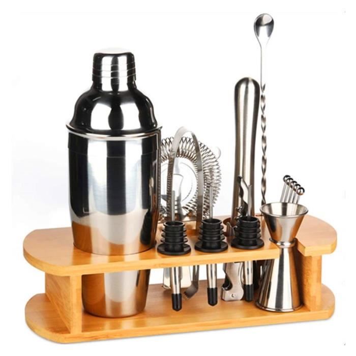 Kit de Bar - FOLAYA - Shaker Cocktail Set - 23 Pièces - Acier ...