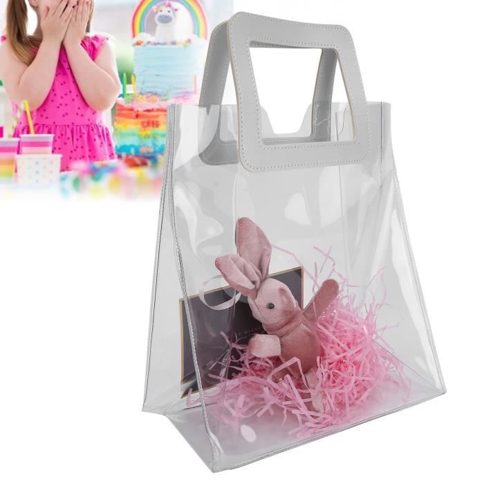 Sac de cadeau Sac-cadeau Transparent en PVC Fourre-tout à Poignée en ...
