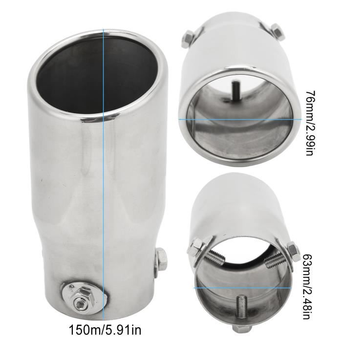 Embout d'échappement en acier inoxydable - MINIFINKER - Universel ...
