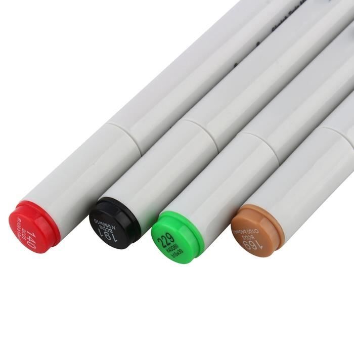 Mxzzand Stylo marqueur 48 couleurs marqueurs double face croquis ...