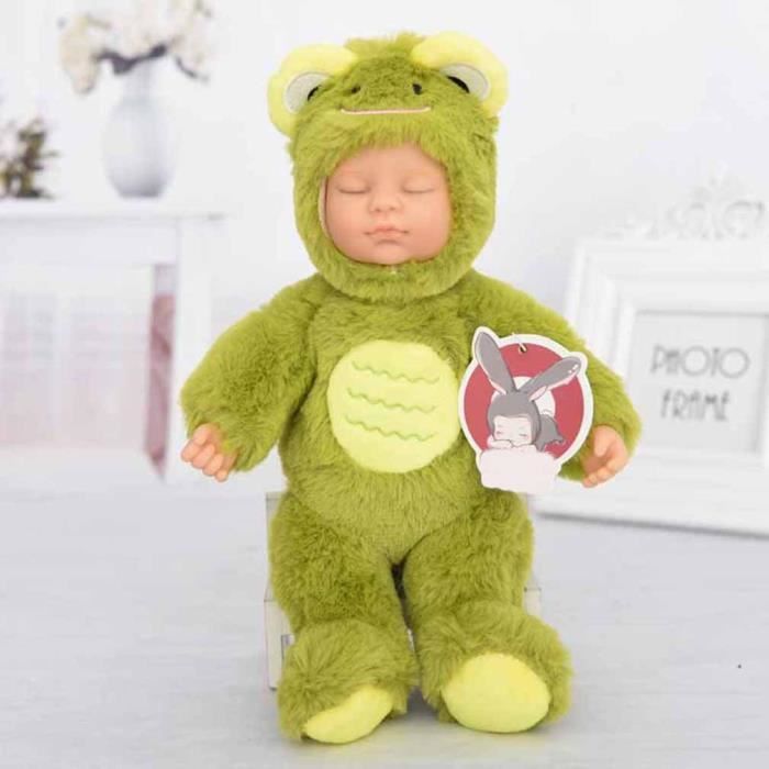 Bébé endormi Mini Poupée Grenouille poupée pour enfants - 25cm vert - Cdiscount Jeux - Jouets