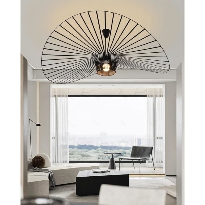 Lustre Vertigo Suspension Chapeau Tissé À La Main Led Suspension (200Cm ...