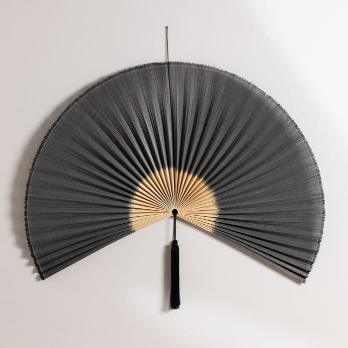 SKLUM Éventail Décoratif Misour Gris Anthracite - Cdiscount Maison