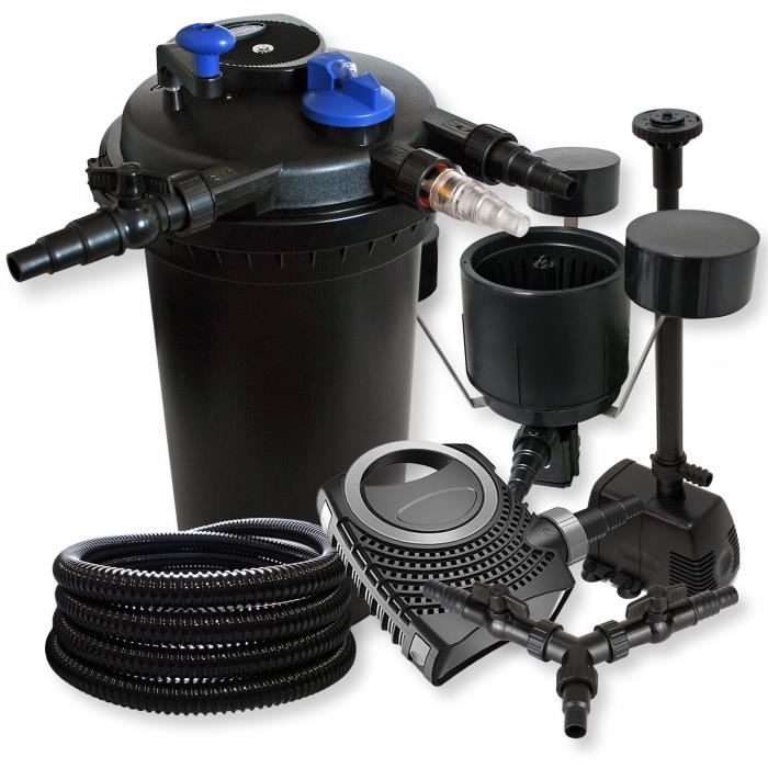 Kit filtration bassin à pression SunSun - 30000l - 18W UVC NEO10000 ...