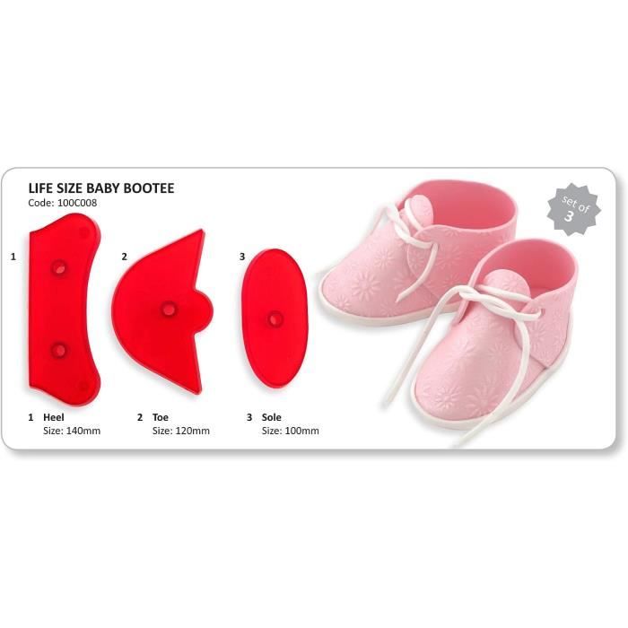 Emporte-Pièces En Forme De Chaussons De Bébé Grandeur Nature ...