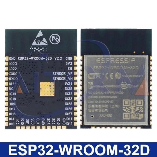 Circuits intégrés,ESP32-WROOM-32D--ESP32 ESP WROOM 32 Sans Fil Tech 32D ...