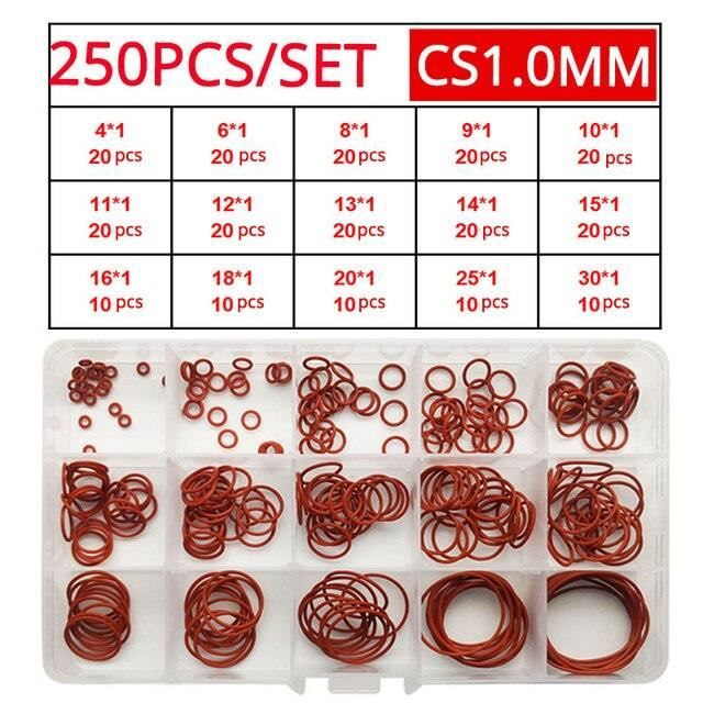 RONDELLE,red 1.0mm (1set)--Kit'assortiment de joints toriques en ...