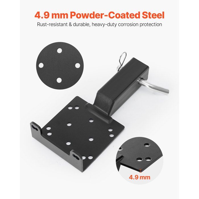 Support Treuil Remorque Charge 1633 kg, Plaque Montage Attelage 50,8 mm ...