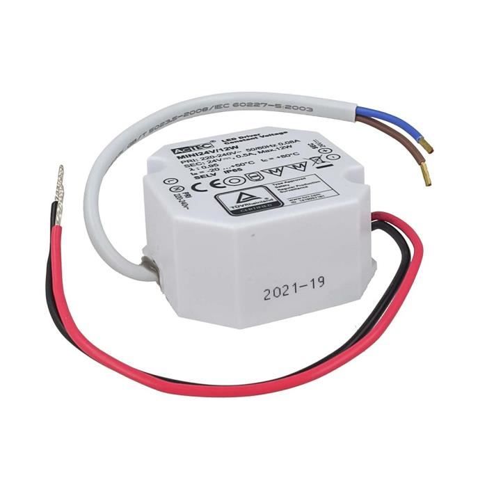 Mini alimentation 24 V, petit transformateur 24 V, étanche IP67, 24 V ...