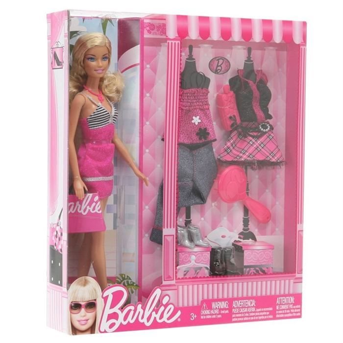 Poupée Barbie Robe Rose 2 tenues complètes - Cdiscount Jeux - Jouets