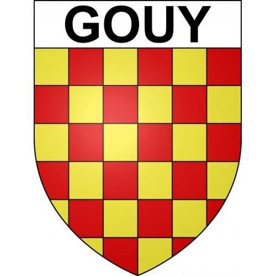 Gouy 02 ville sticker blason écusson autocollant adhésif - Taille : 4 ...