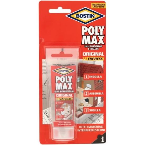 Bostik Poly Max Cristal Blister 75 Gr - Cdiscount Bricolage