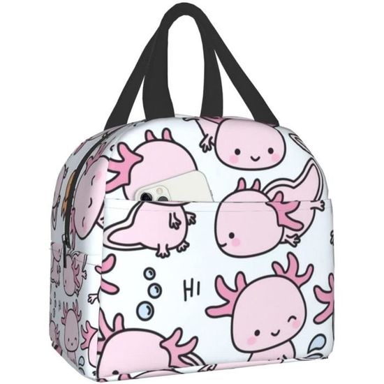 Lunch Bag Kawaii Axolotls Axolotl[9547] - Cdiscount Maison