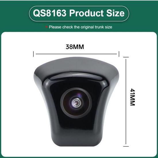 Caméra de recul,GreenYi 170 ° AHD caméra de vue avant de voiture pour ...