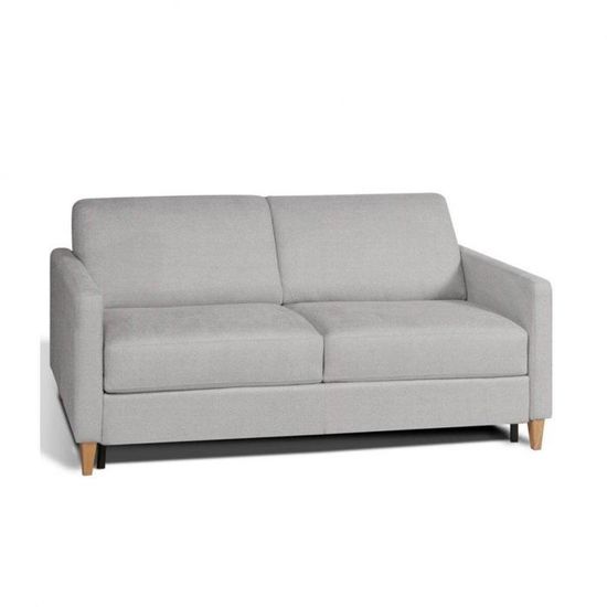 Canapé convertible EXPRESS NORDIC Couchage 160cm matelas 16 cm Velours ...