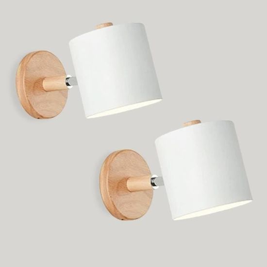 Lots De 2 Appliques Murales Interieuse E27 Réglable Lampe Murale En ...